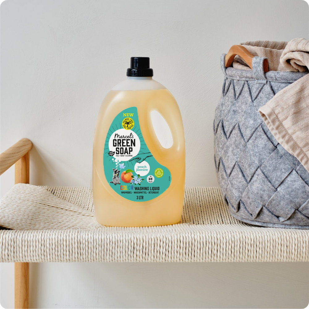 Kleur Wasmiddel Perzik & Jasmijn 3L – Marcel's Green Soap